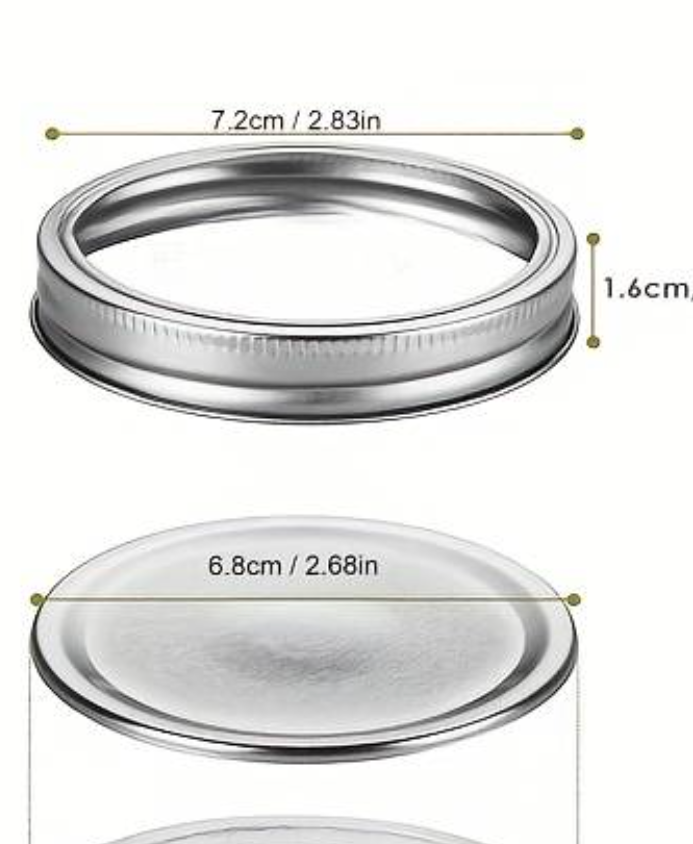Stainless Steel Preserving Lid to Fit a Standard Jar – Symbiota